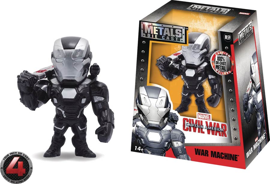 Metals Captain America Civil War 4-Inch Die-Cast Figure - War Machine