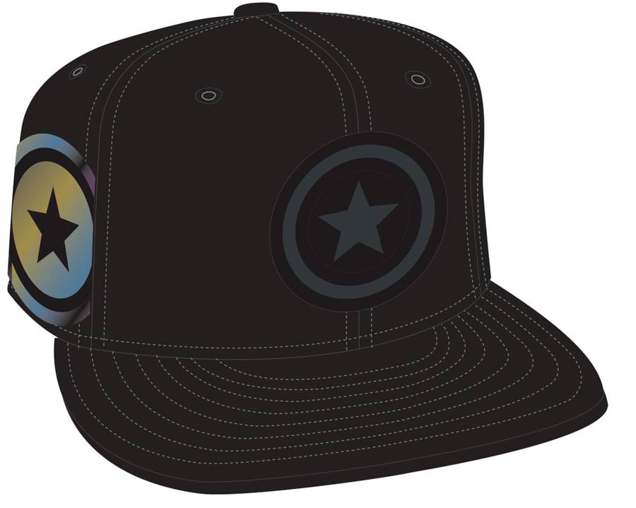 Captain America Shield Side Flect Snapback Cap