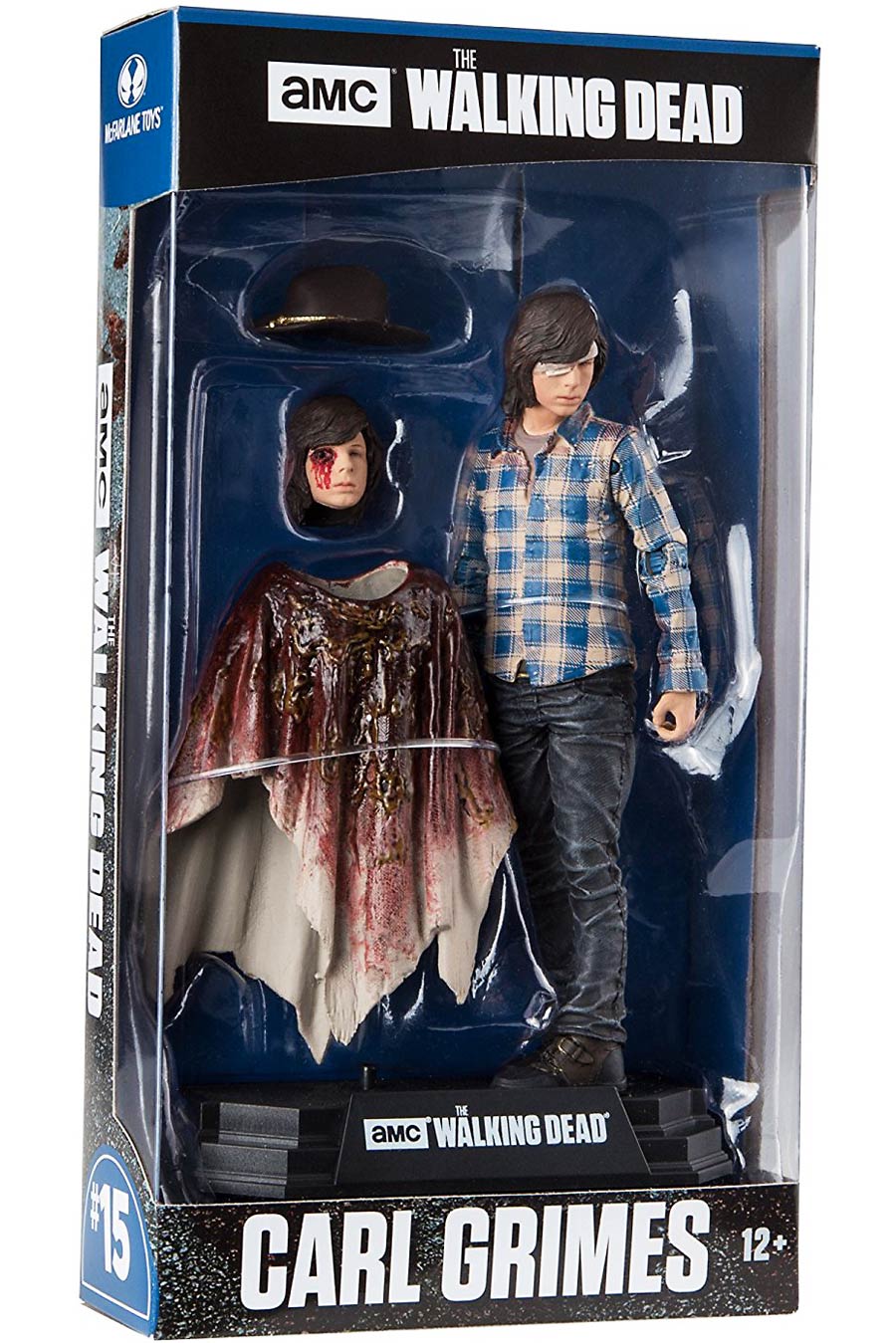 Color Tops Blue Walking Dead TV Carl Grimes 7-Inch Action Figure
