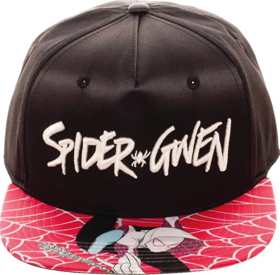 Marvel Spider-Gwen Satin Snapback Hat