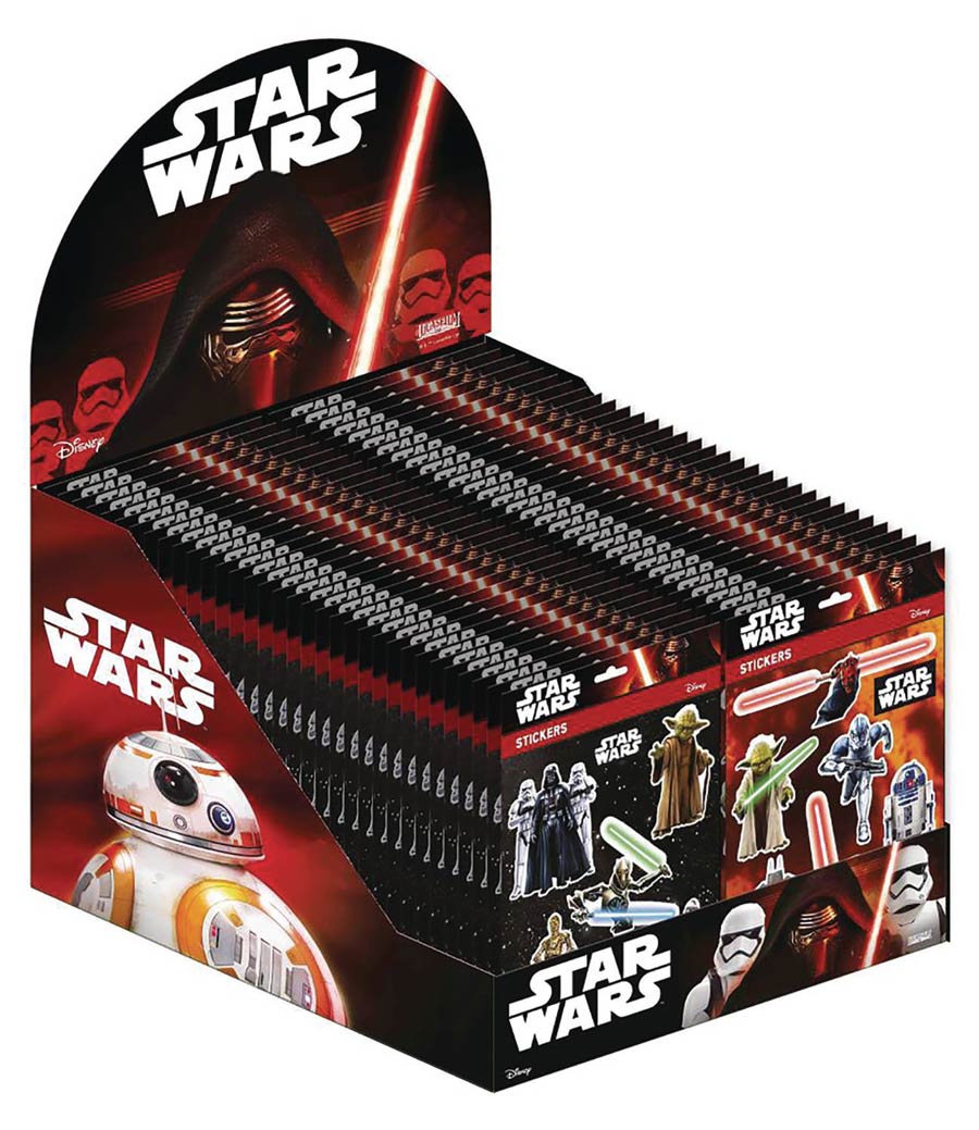 Star Wars A4 Vinyl Sticker Sheet 100-Count Display