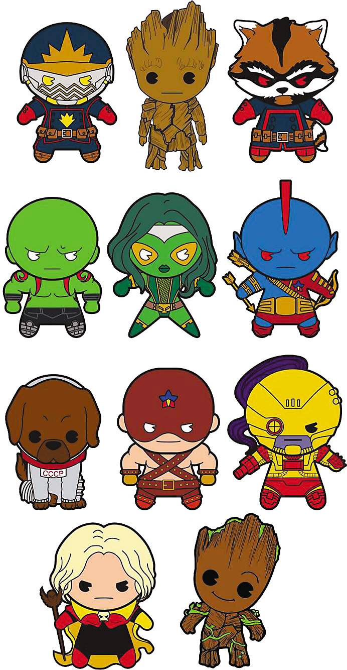 Marvel Guardians Of The Galaxy Laser Cut Figural Keyring Blind Mystery Box