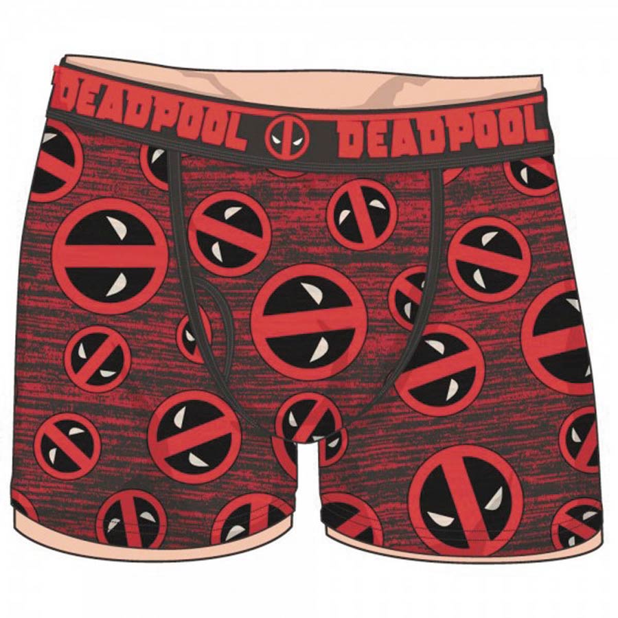 Marvel Deadpool Logo Print Boxer-Brief Large