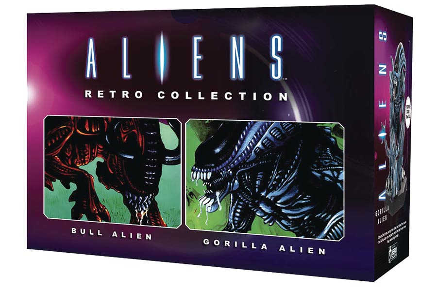 Aliens Retro Figurine Collection #2 Bull Alien & Gorilla Alien Set