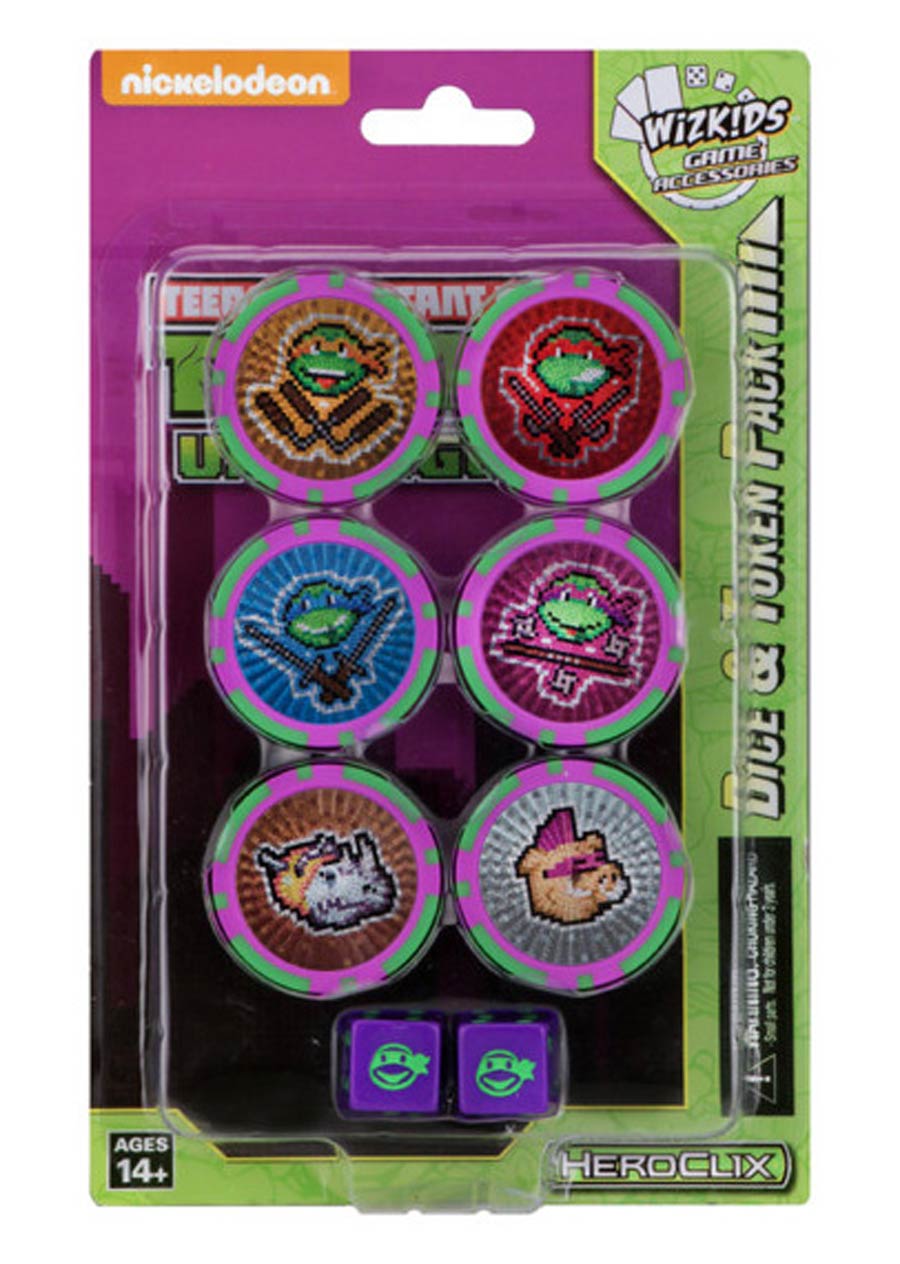 Teenage Mutant Ninja Turtles HeroClix Unplugged Dice & Token Pack