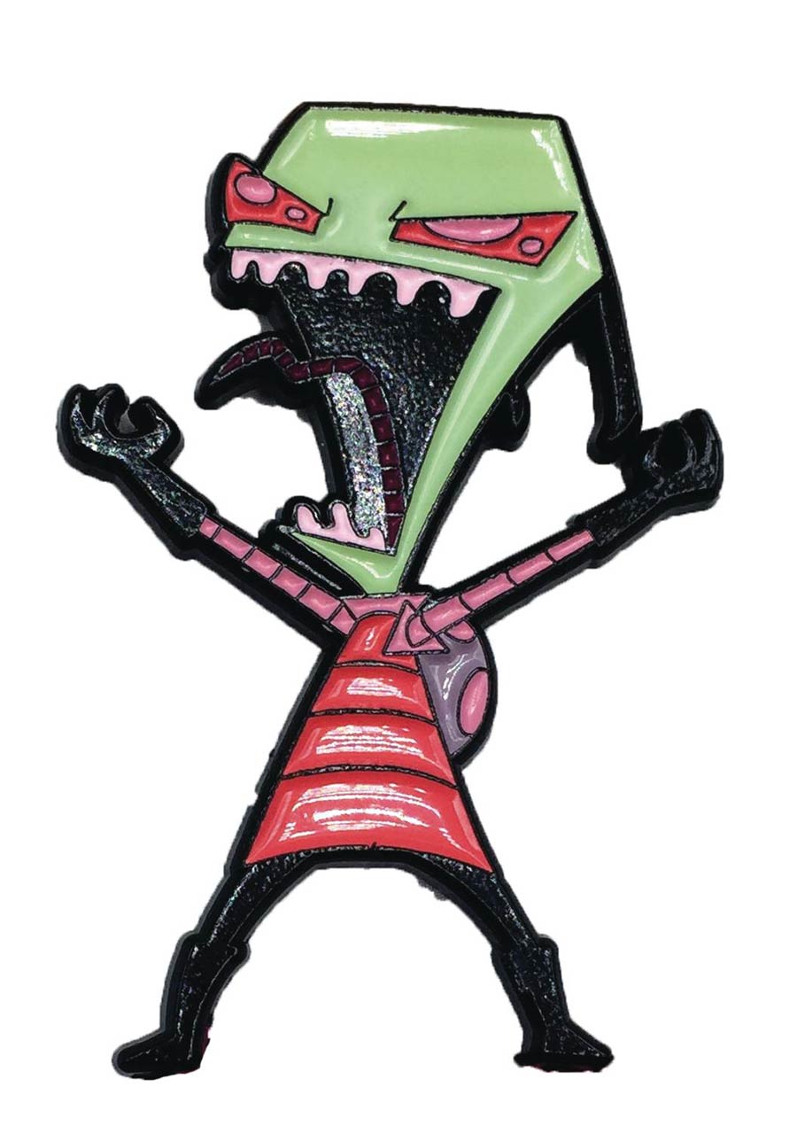 Invader Zim Lapel Pin - Laughing Zim