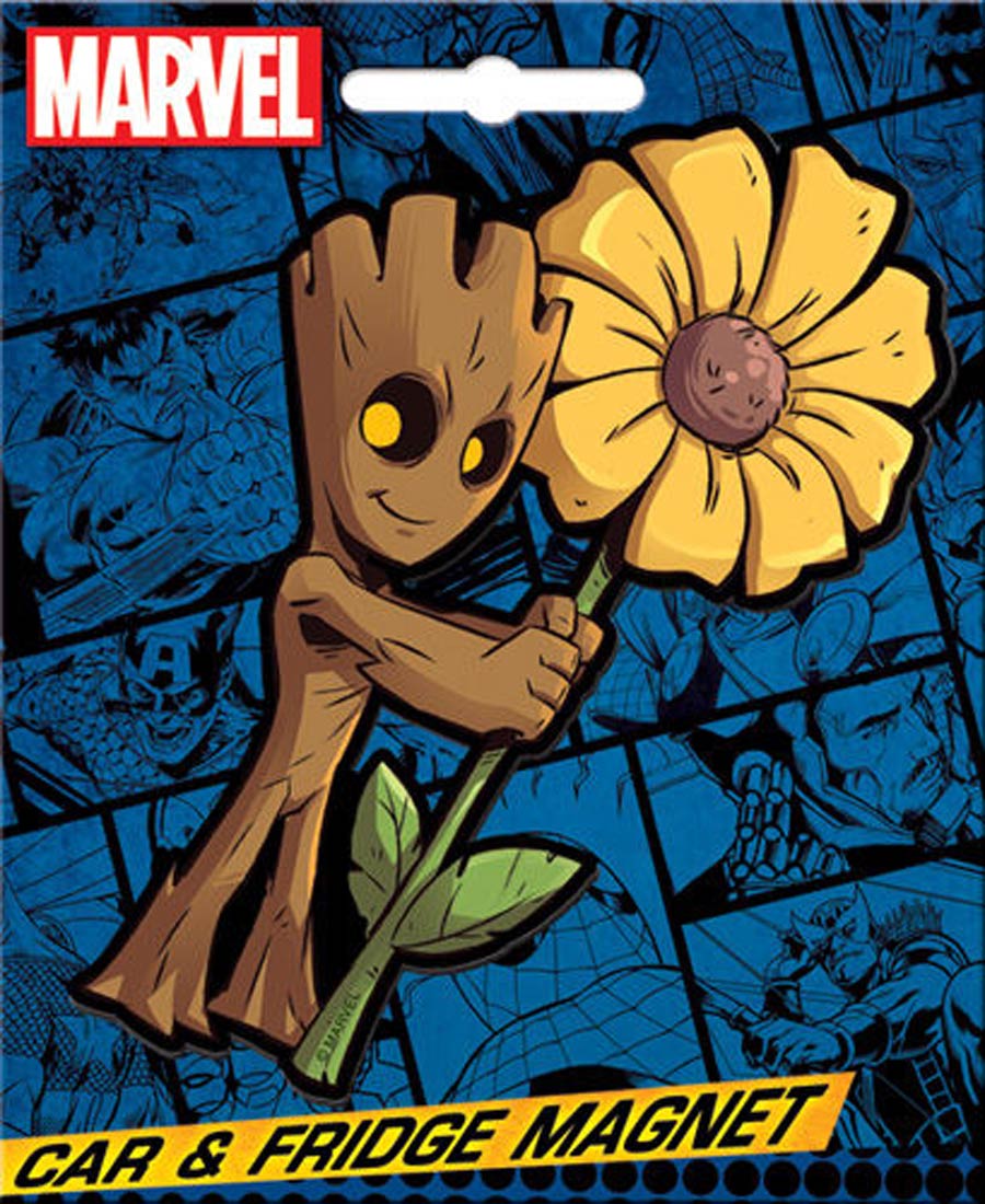 Marvel Comics Guardians Of The Galaxy Groot Die-Cut Car Magnet (31055MV)