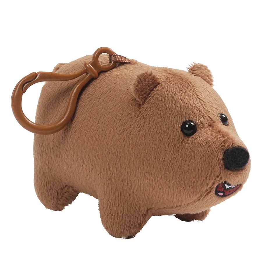 We Bare Bears 3-Inch Plush Backpack Clip - Grizz
