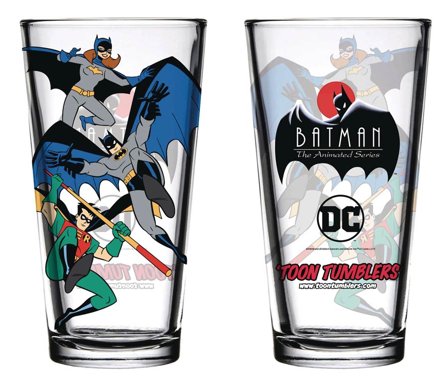 Batman The Animated Series Pint Glass - Bat-Family