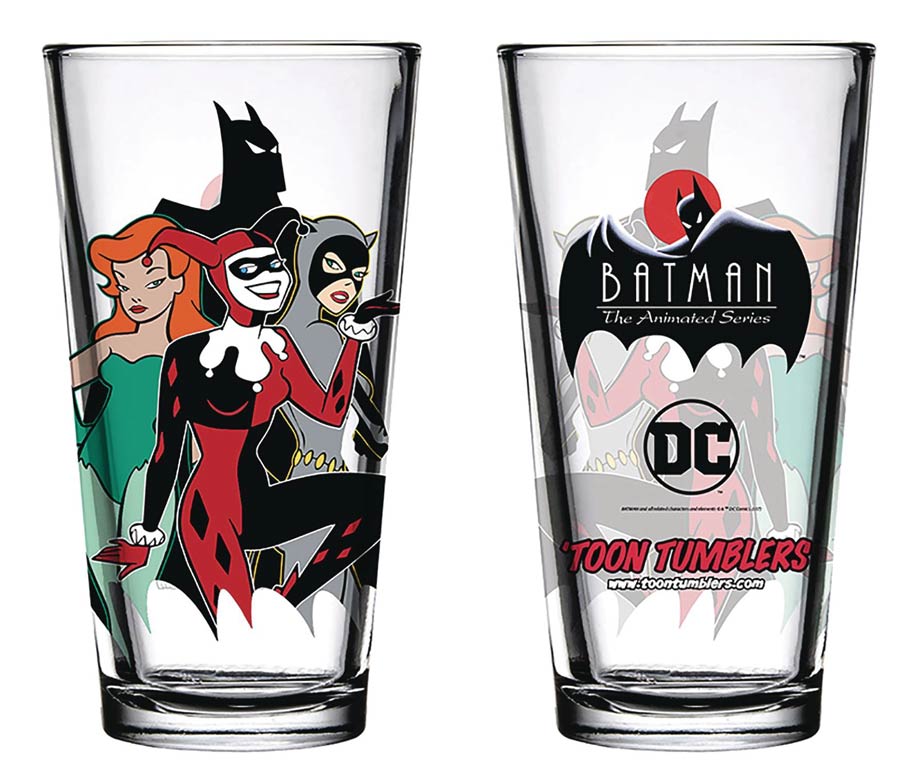 Batman The Animated Series Pint Glass - Gotham City Sirens