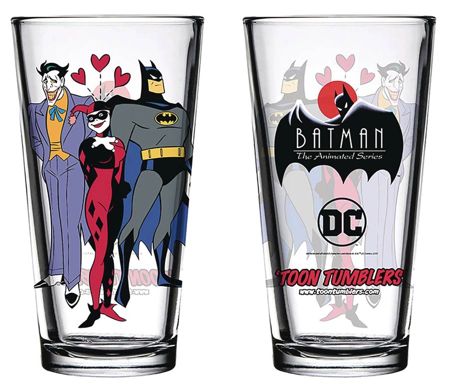 Batman The Animated Series Pint Glass - Mad Love