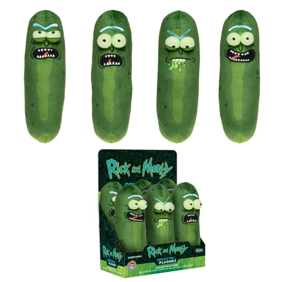 Rick And Morty Pickle Rick 7-inch Galactic Plushie 6-Piece Assortment Case