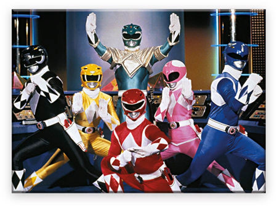 Mighty Morphin Power Rangers Magnet - Cast