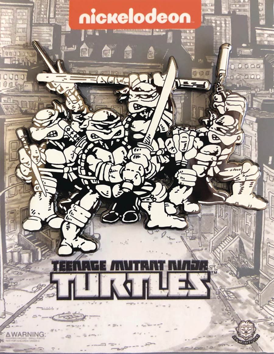 Teenage Mutant Ninja Turtles Pin - Four Brothers (Mega-Size)