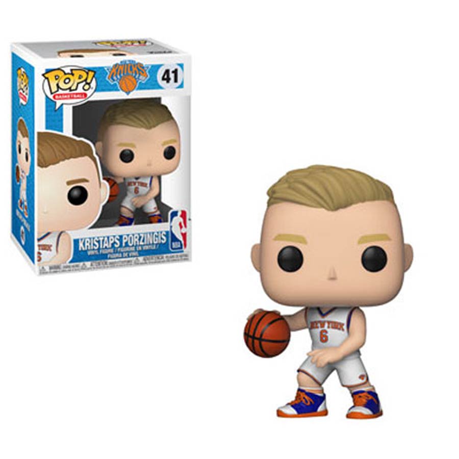 POP NBA 41 Knicks Kristaps Porzingis Vinyl Figure