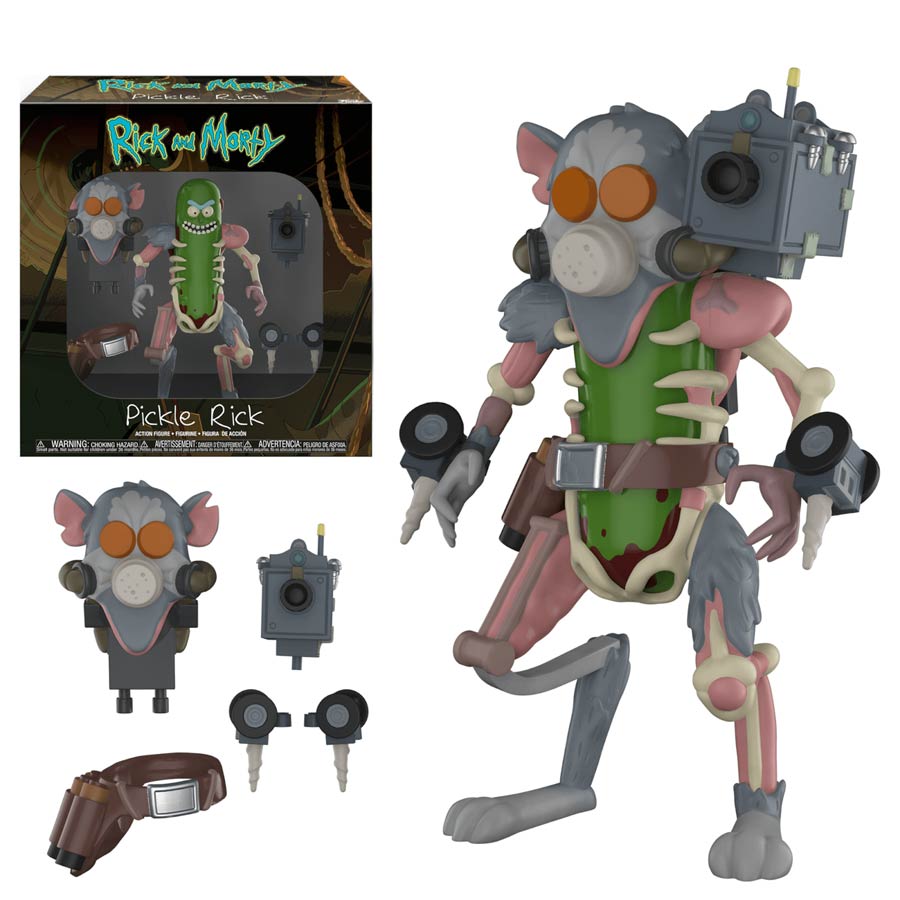 Rick And Morty Pickle Rick Action Figure