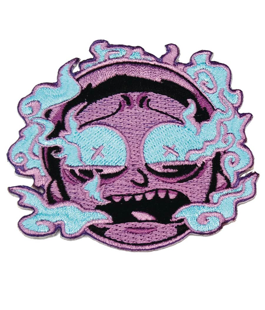 Rick And Morty Patch - Purple Burnt Out Morty