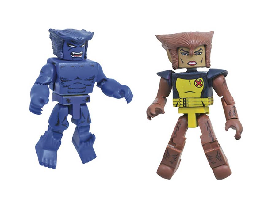 Marvel Minimates Series 78 X-Factor Beast & Wolfsbane 2-Pack