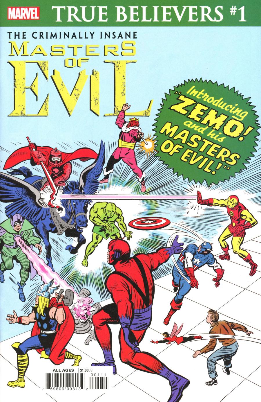 True Believers Criminally Insane Masters Of Evil #1