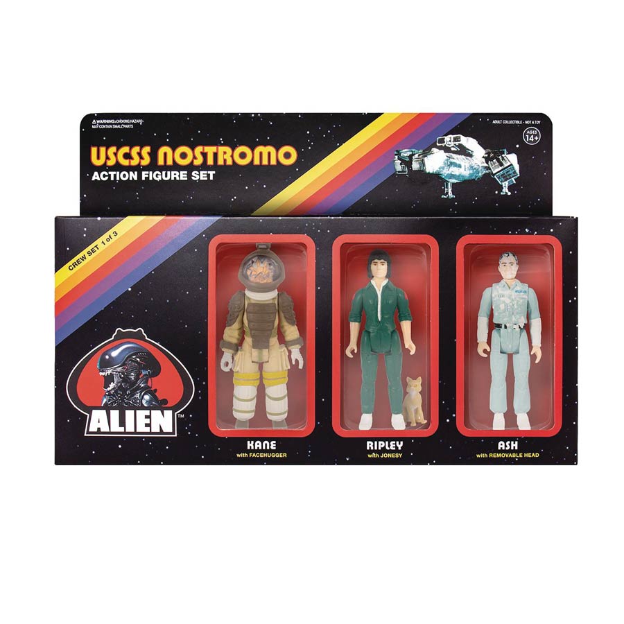 Alien ReAction Figure 3-Pack Pack A