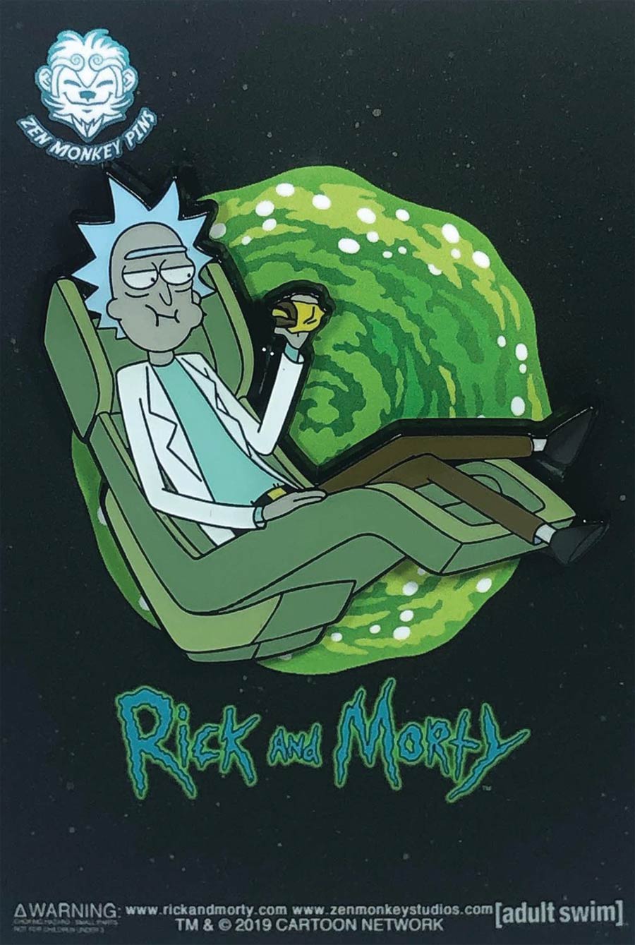 Rick And Morty Pin - Floating Rick Chair