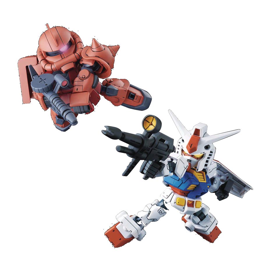 Gundam Build Divers ReRise RX-78-2 Gundam & MS-06S Zaku II SDCS Model Kit