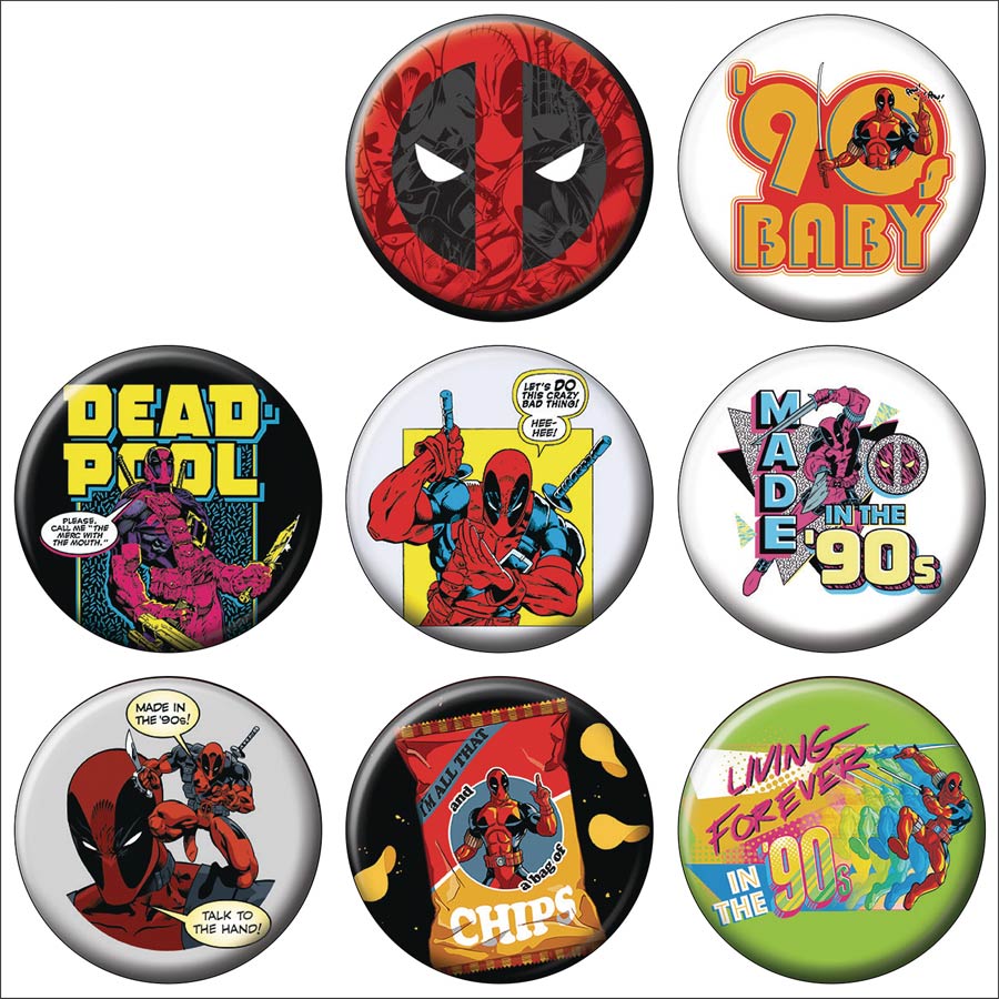 Deadpool 30th Anniversary Button 144-Piece Assortment Display