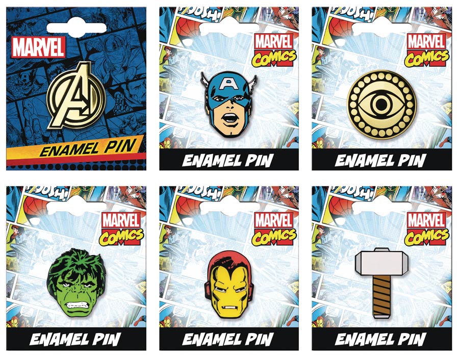 Marvel Comics Enamel Pin Series 1 30-Piece Assortment Case