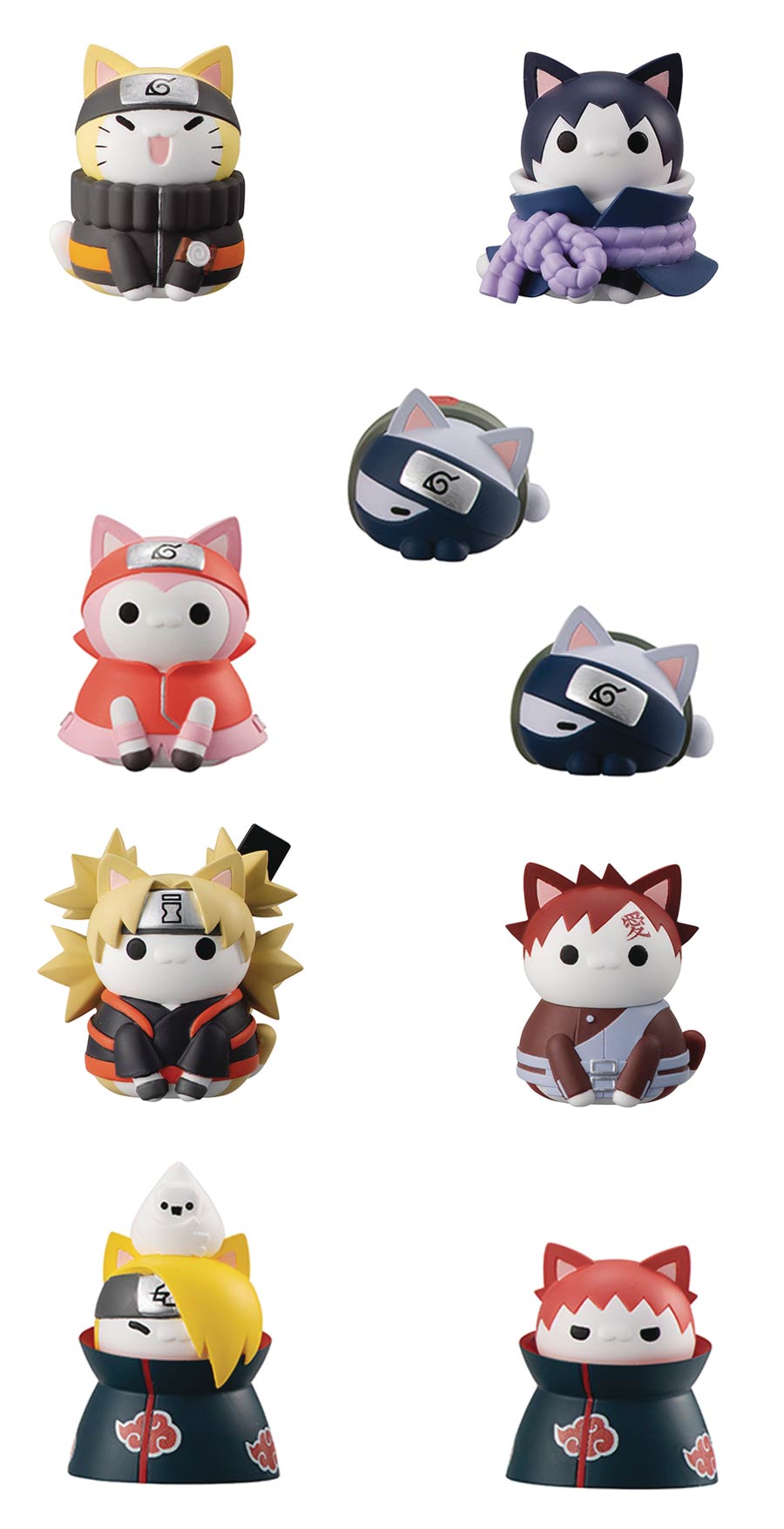 Naruto Nyaruto Battle With Akatsuki Mini Figure Blind Mystery Box 8 ...