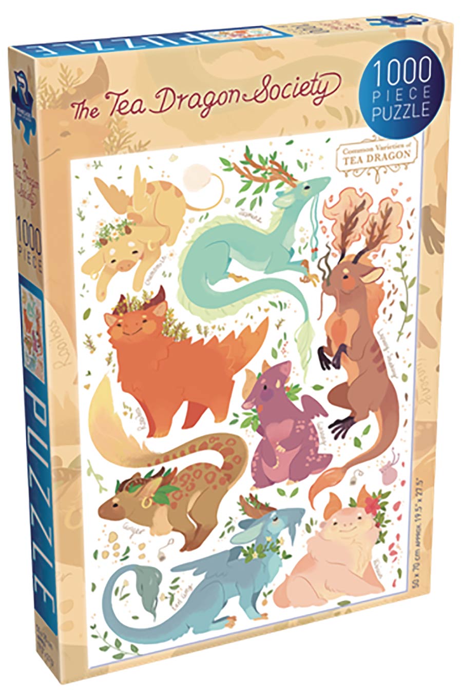 Tea Dragon Society 1000-Piece Puzzle - Common Varieties Of Tea Dragons
