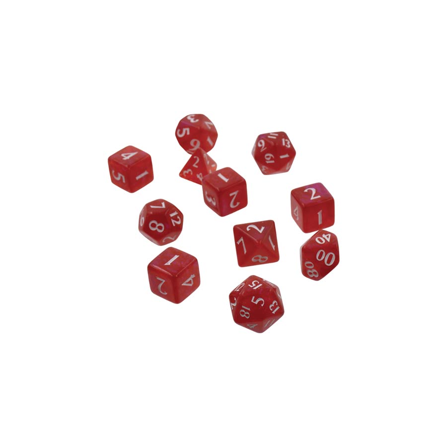 Eclipse 11-Piece Polyhedral Dice Set - Apple Red