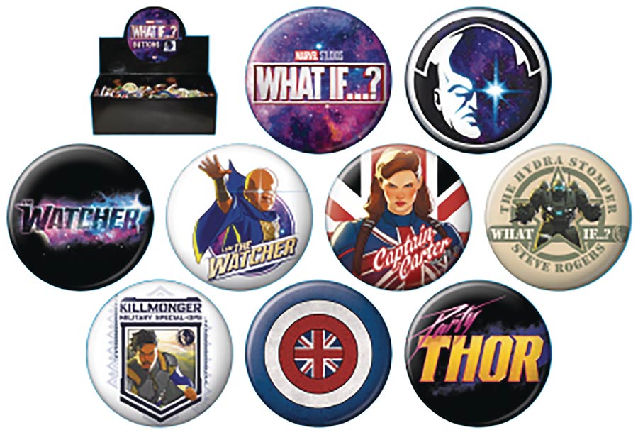 Marvel What If Button 144-Piece Assortment Display