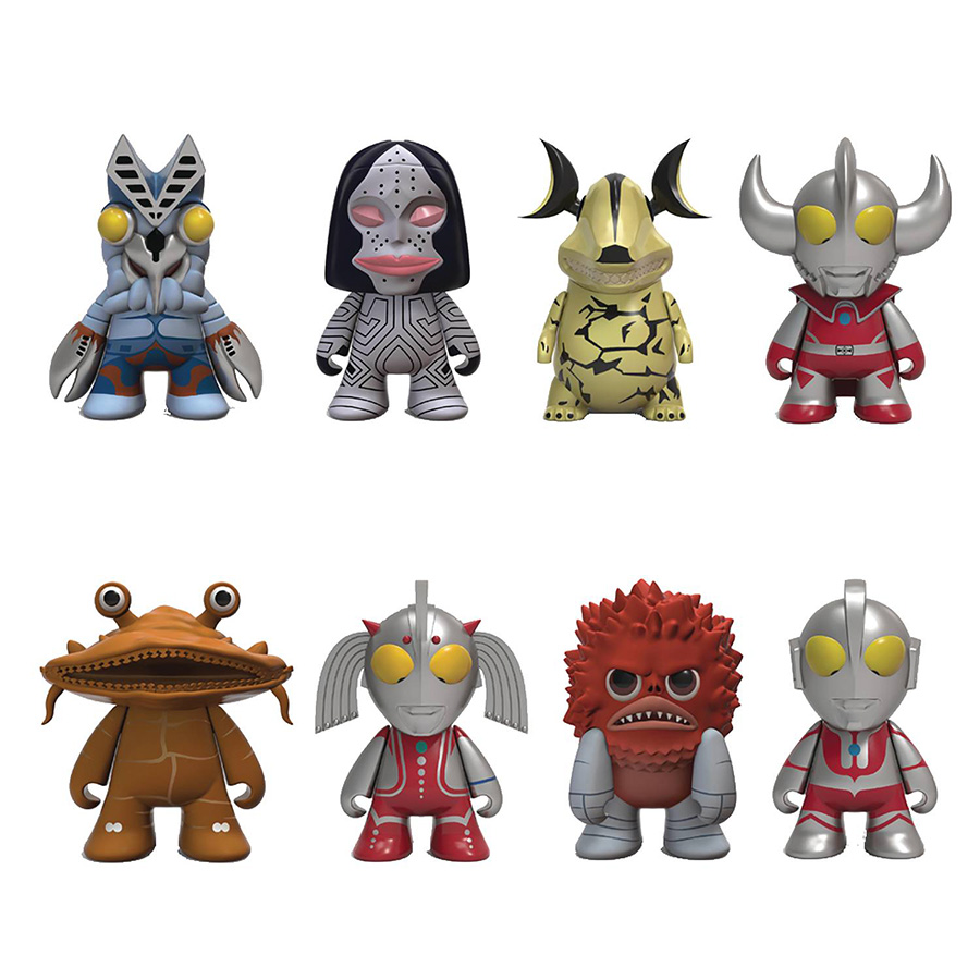 Ultraman 3-Inch Vinyl Mini Figure Blind Mystery Box 24-Piece Display