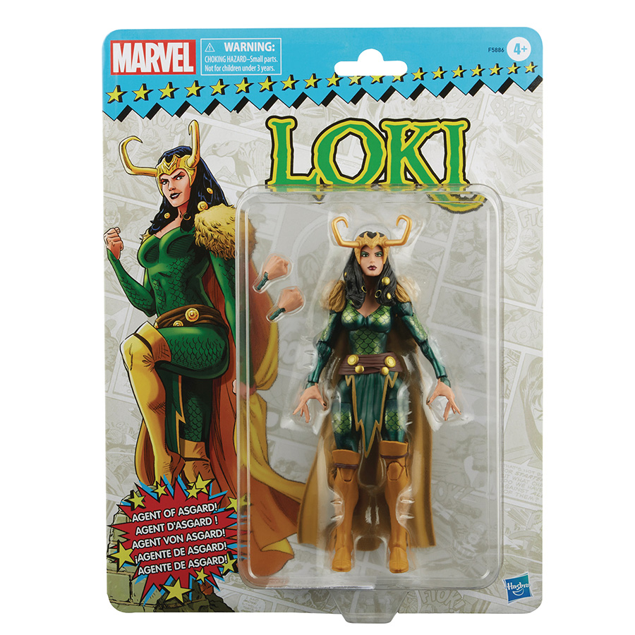 Marvel Legends Retro Loki Agent Of Asgard 6-Inch Action Figure Case