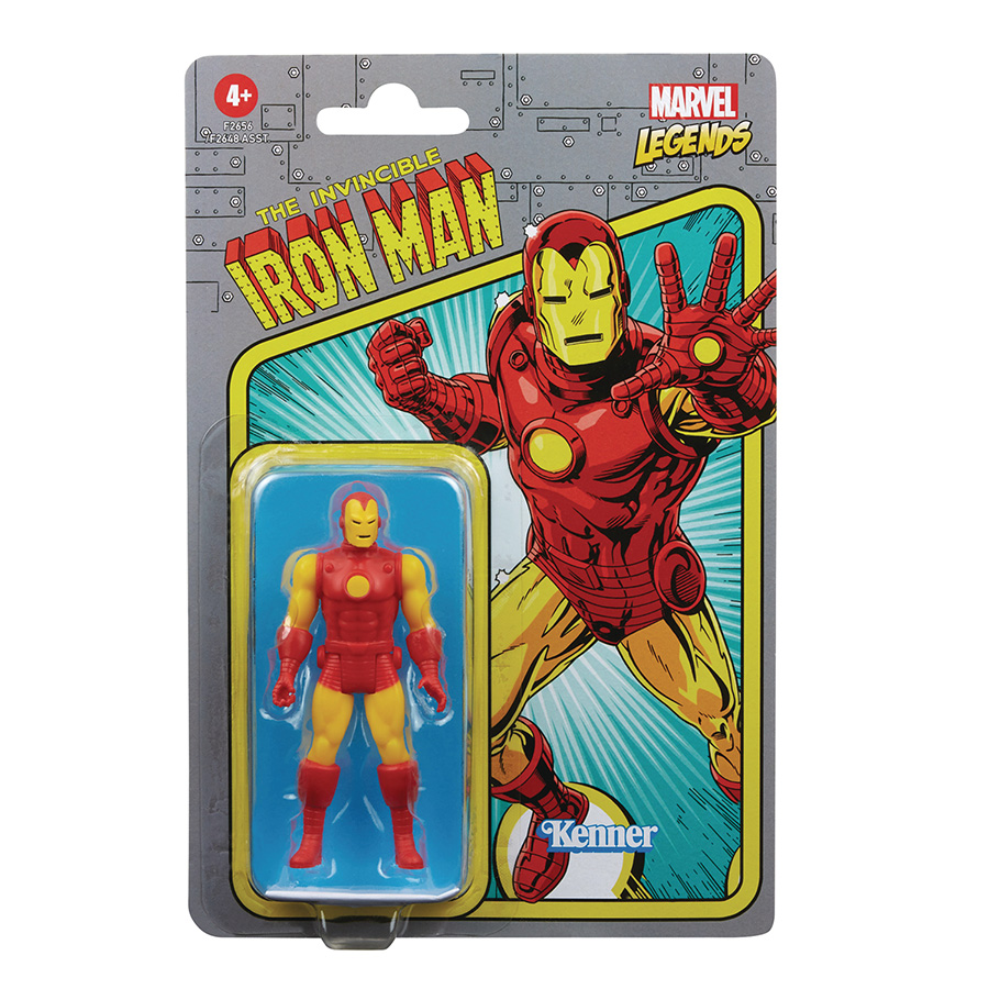 Marvel Retro Legends Iron Man Rerun 3.75-Inch Action Figure Case