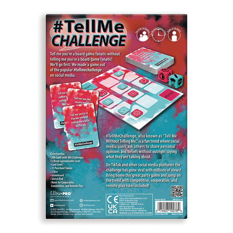 Tell Me Challenge Game