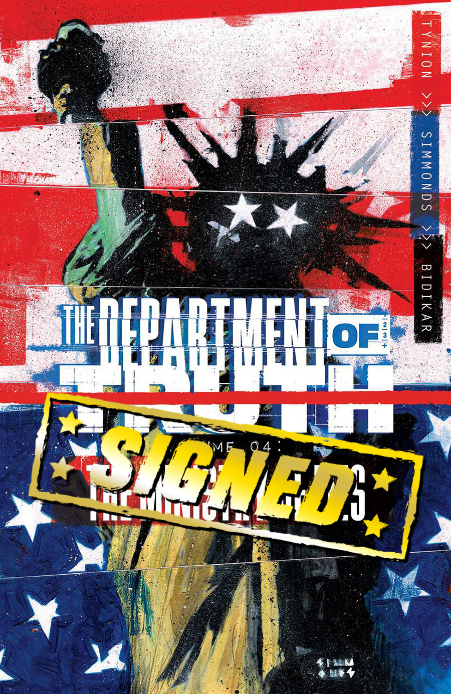 Department Of Truth Vol 4 The Ministry Of Lies TP Signed By James Tynion IV