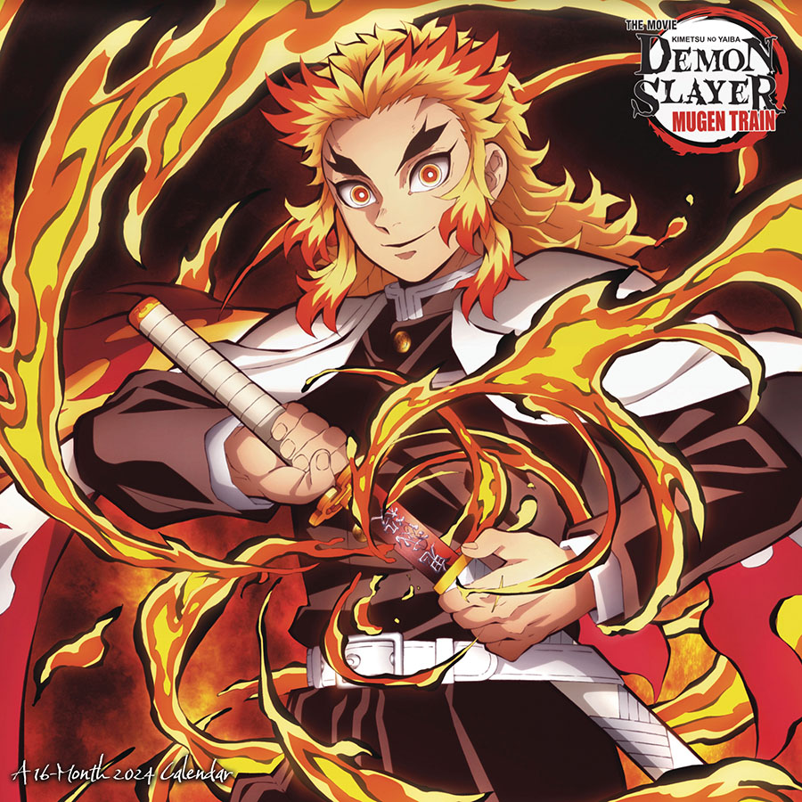 Demon Slayer Kimetsu No Yaiba 2024 Wall Calendar