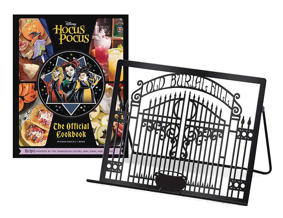 Hocus Pocus Official Cookbook Gift Set HC With Stand