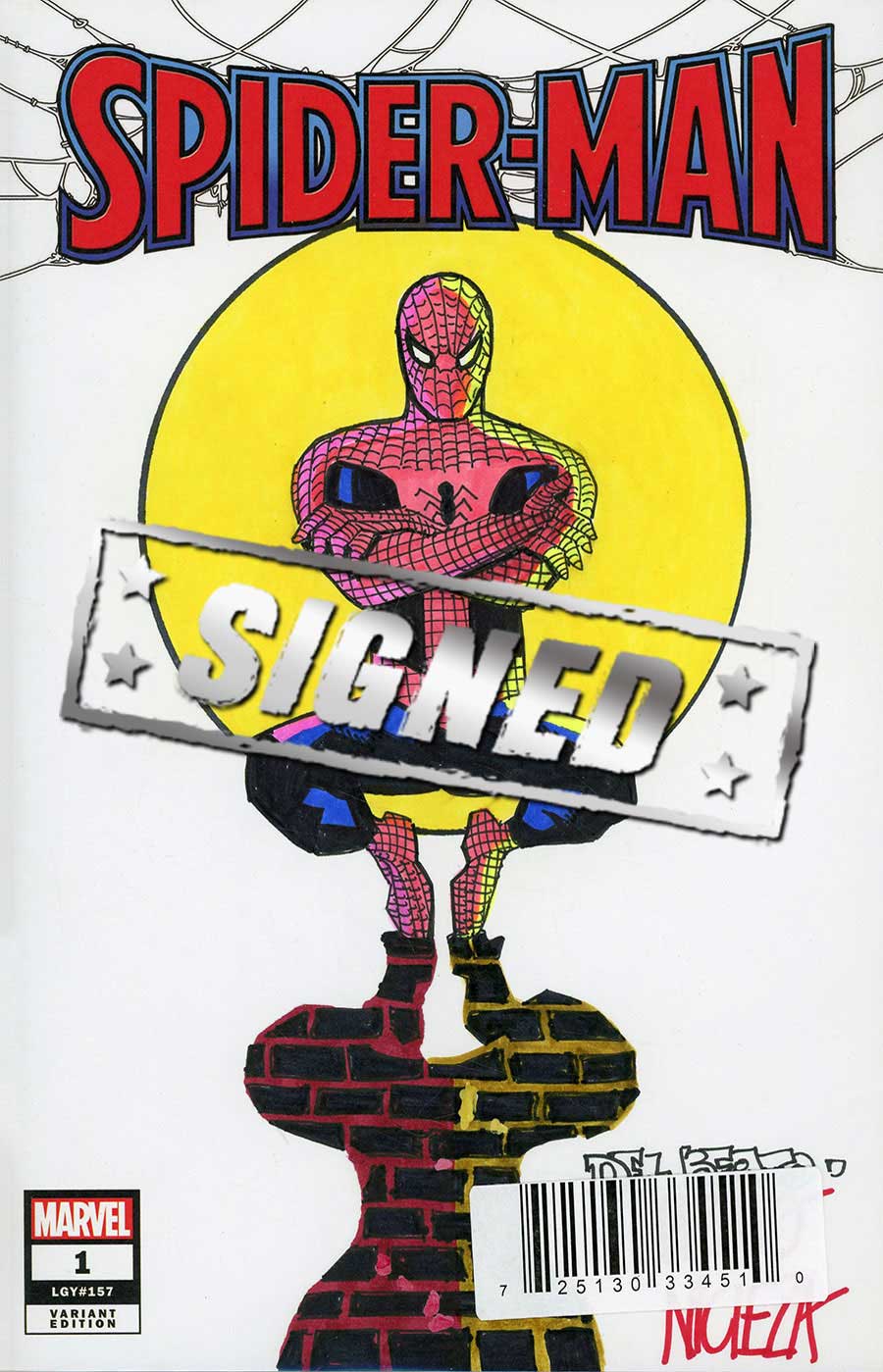 Marvel Comics Commissioned Cover Art Signed & Remarked By Mariano ...