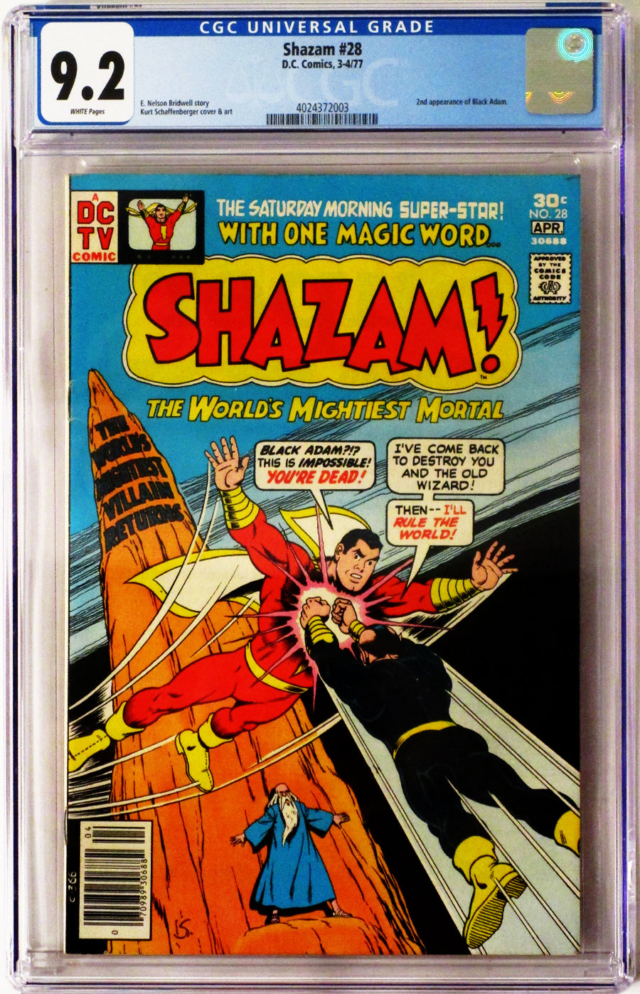 SHAZAM #28 Cover B CGC 9.2