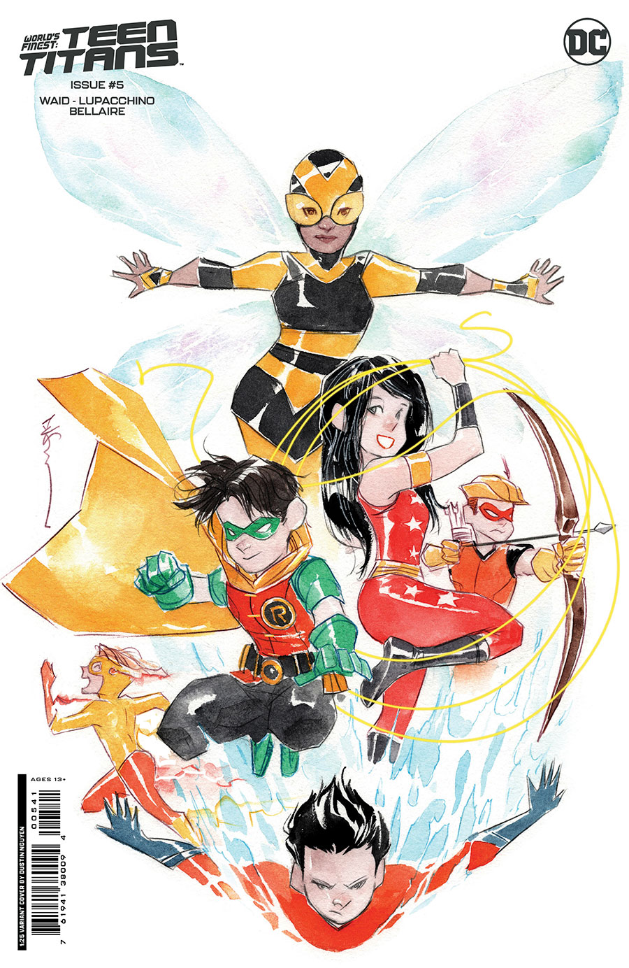 Worlds Finest Teen Titans 5 Cover D Incentive Dustin Nguyen Card Stock