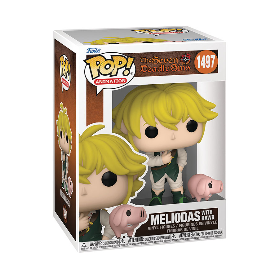 POP & Buddy Seven Deadly Sins Meliodas With Hawk Vinyl Figure