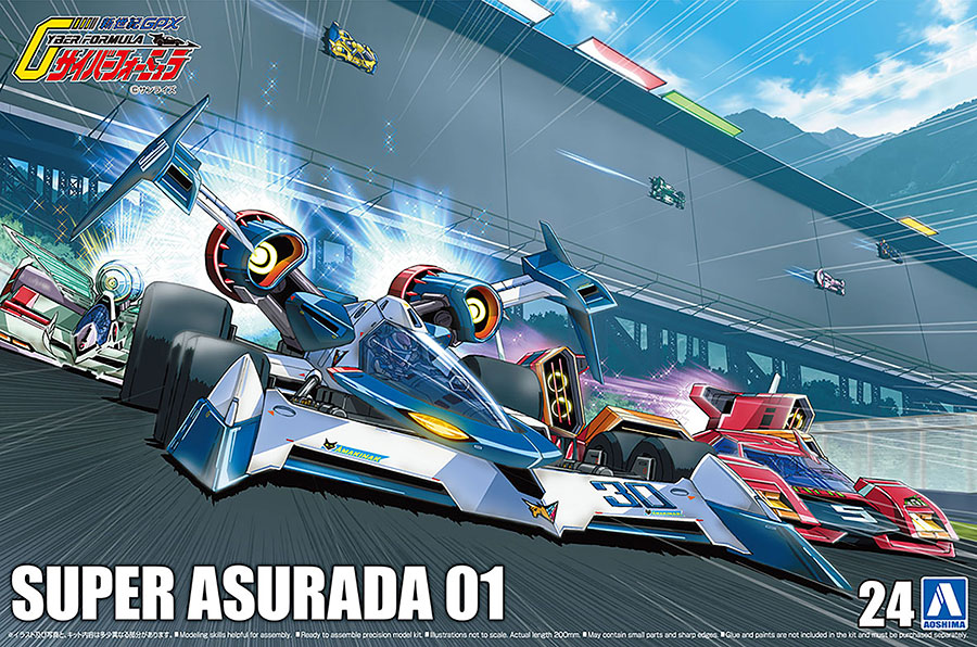 Cyber Formula Super Asurada 01 1/24 Scale Model Kit