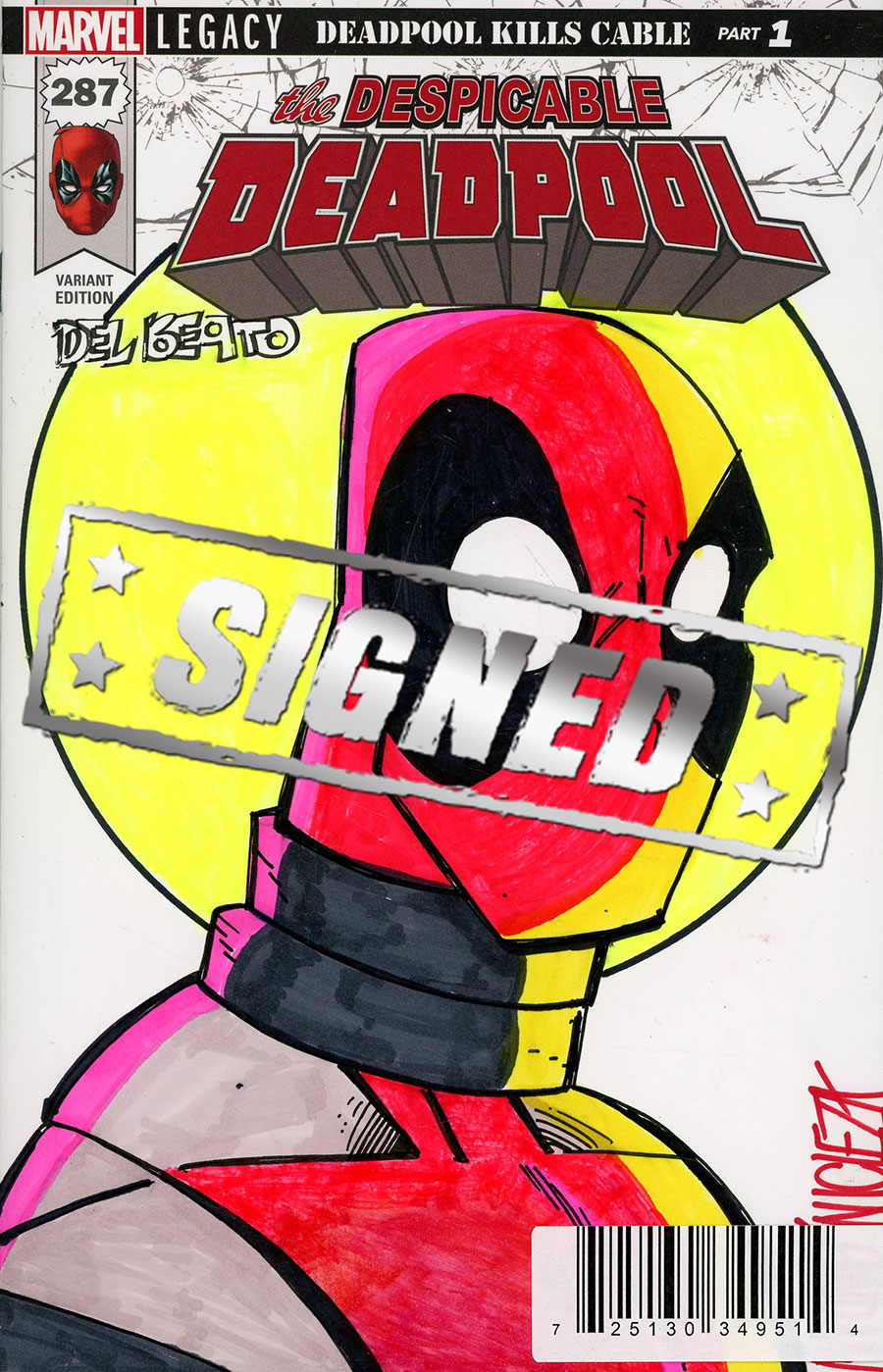 Marvel Comics Commissioned Cover Art Signed & Remarked By Mariano ...