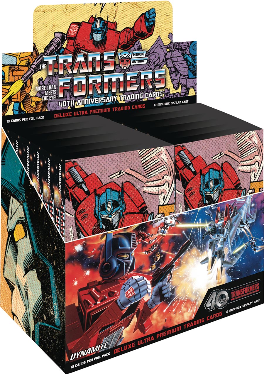 Transformers 40th Anniversary Deluxe Ultra-Premium Trading Cards Case ...