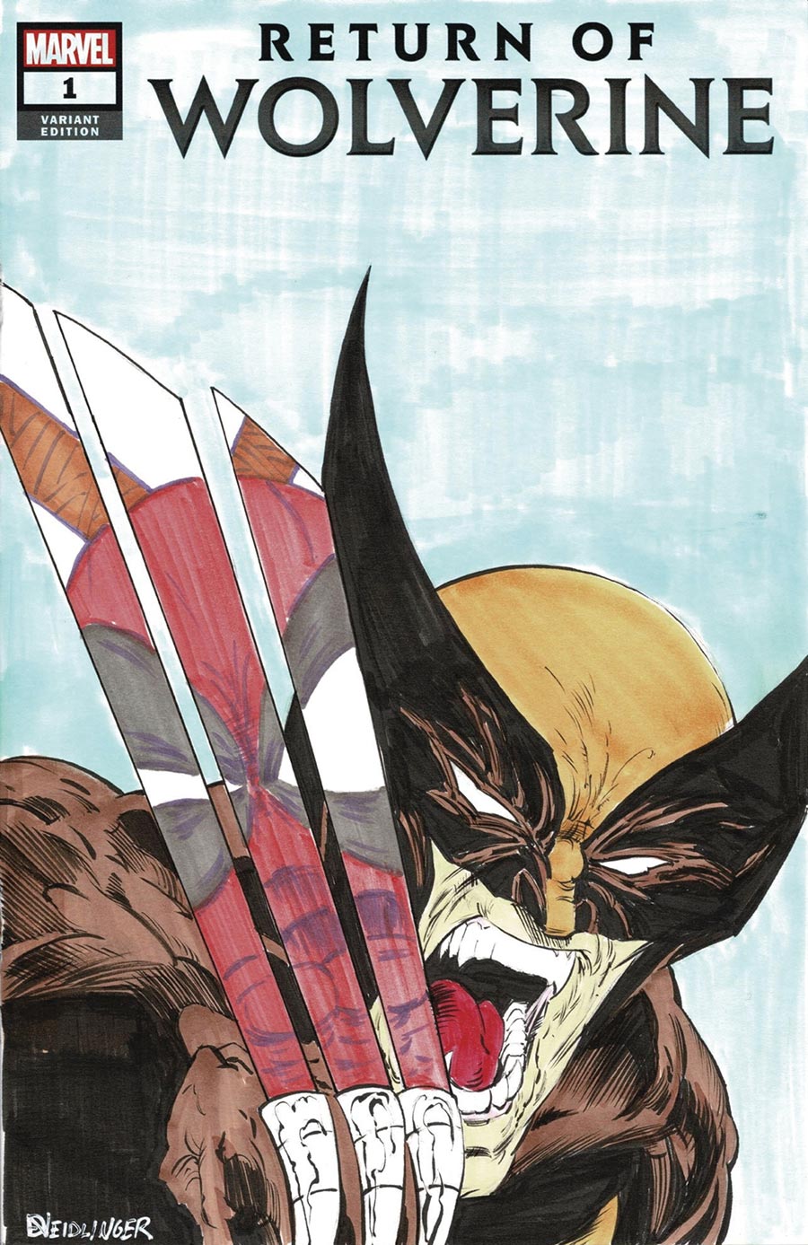 Marvel Comics Commissioned Cover Art Signed & Remarked By Dan Neidlinger With An Incredible Hulk ...