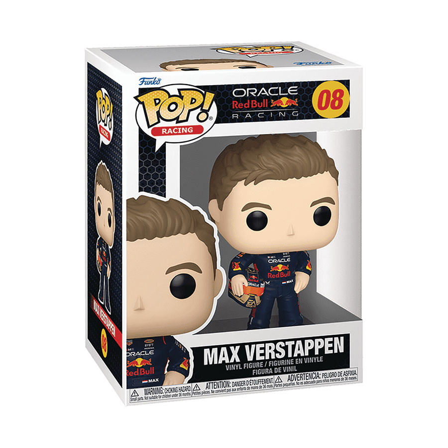 POP Racing Formula 1 Max Verstappen With Helmet Vinyl Figure