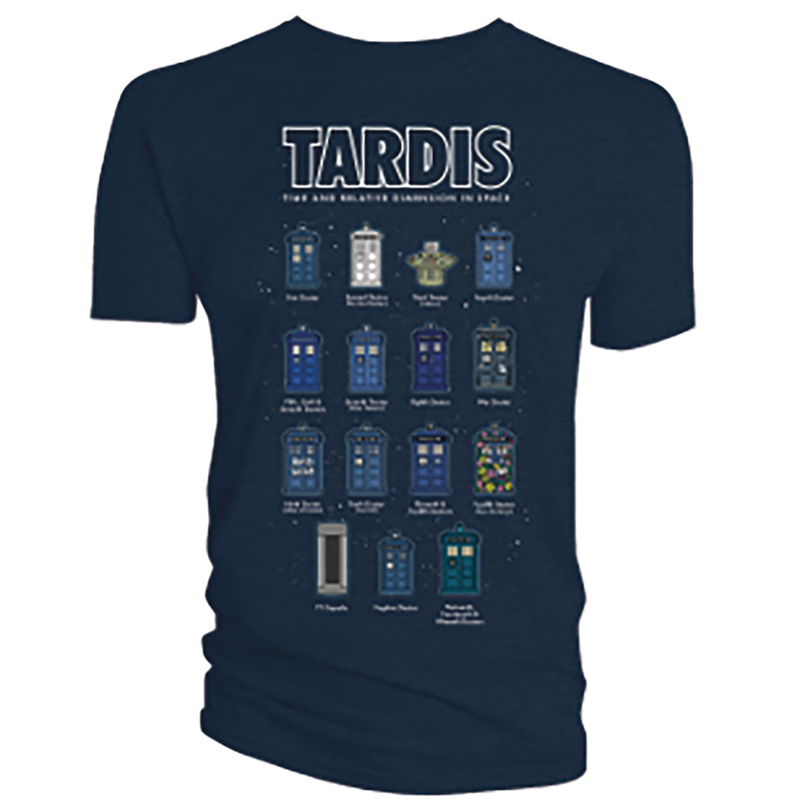 DOCTOR WHO EVERY TARDIS II SZ S NAVY TS (C: 1-1-2)