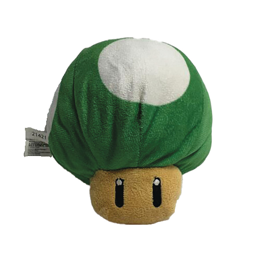 Super Mario Bros Plush - 1Up Mushroom (6-Inch)